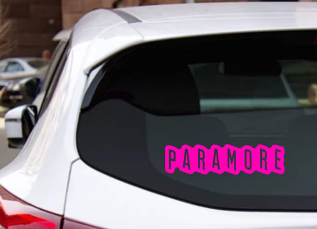 Paramore Vinyl Decal Sticker Transparent Car Bumper Sticker - Etsy