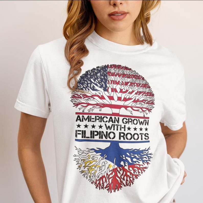 Filipino Roots USA Flag Design | American Grown (png, Svg, Eps ...