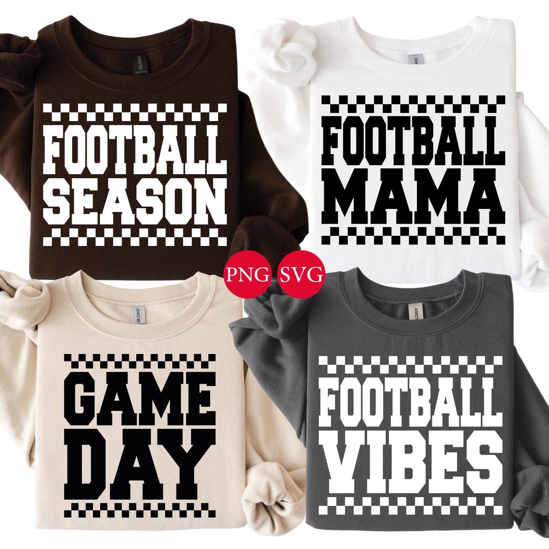 Football Quotes Bundle: Football Season Mama Vibes Game Day PNG SVG ...