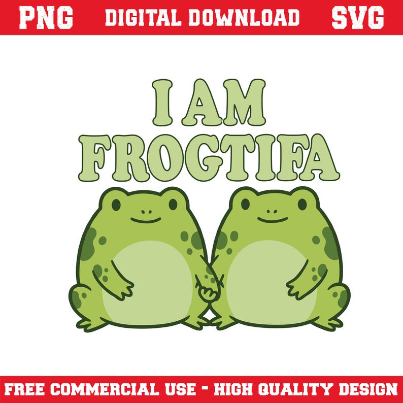 Frog Friends PNG SVG: Frogtifa Design, Friendship (digital Download) - Etsy