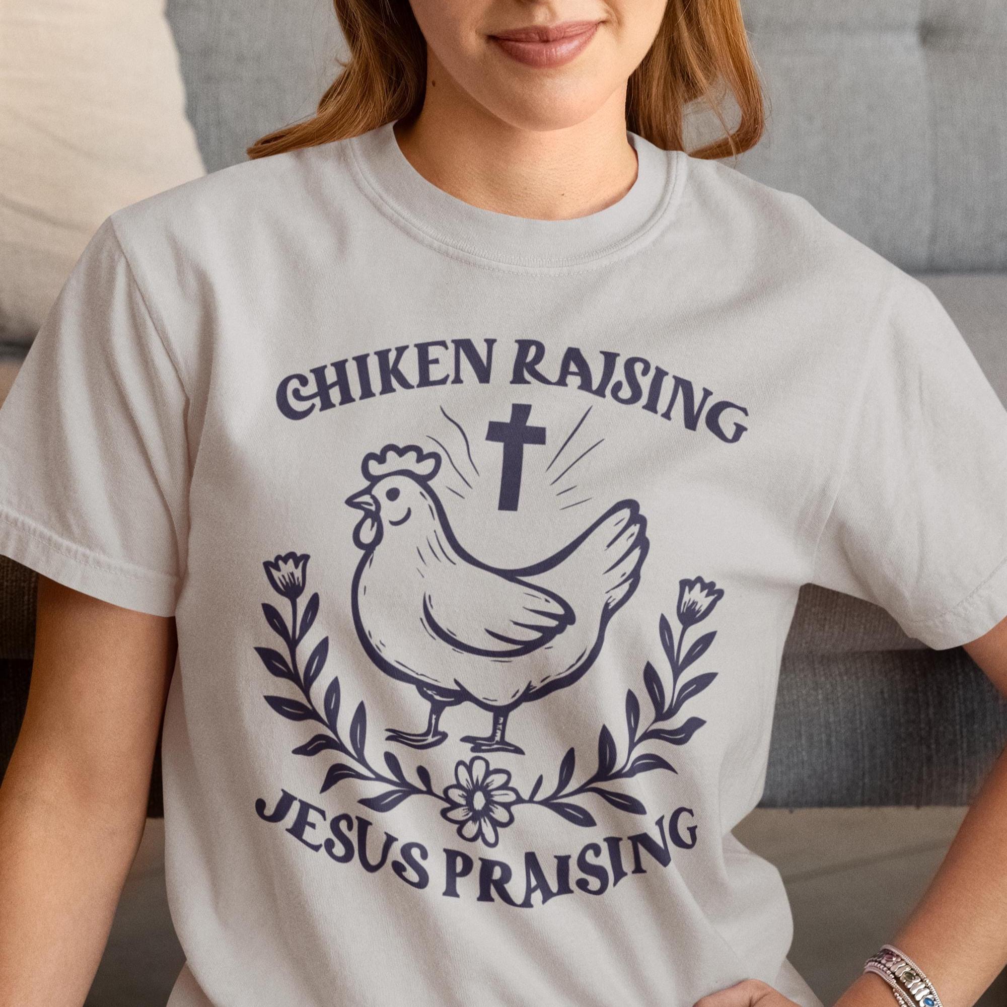 Christian Chicken PNG: Jesus Praising Farm Life Design (digital ...