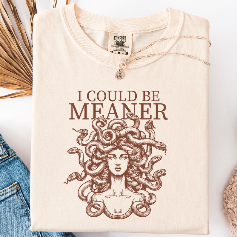 Medusa Feminist Quote SVG PNG Bundle: "i Could Be Meaner" (digital ...