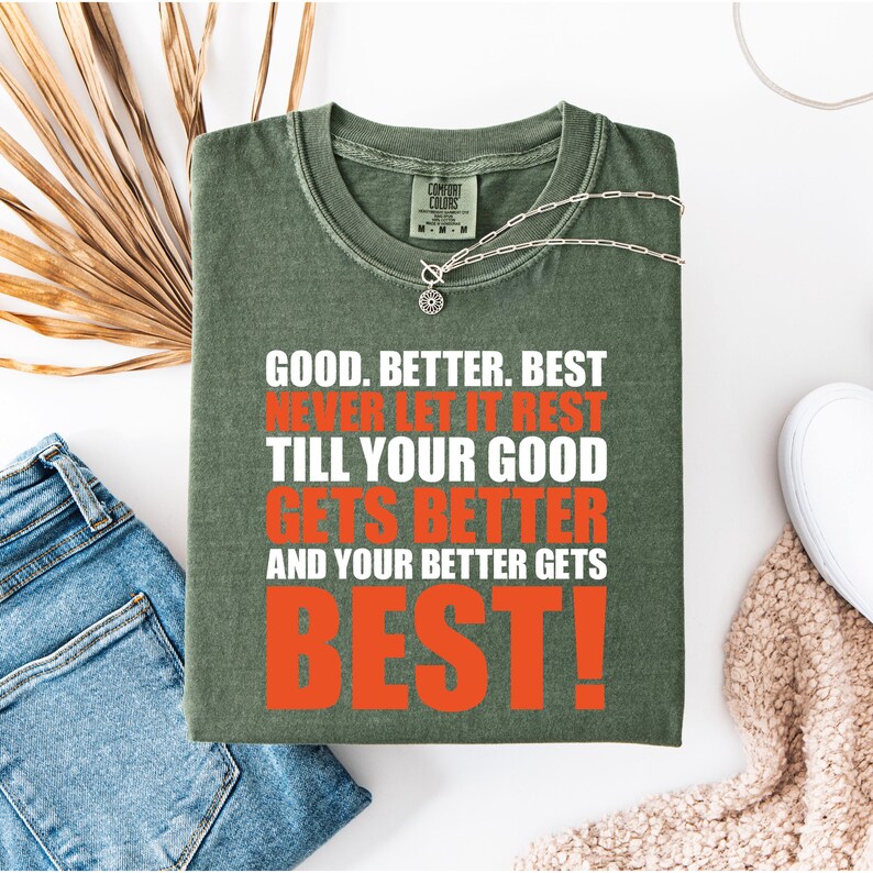 Good Better Best Quote: Motivational Classroom Poster PNG SVG (digital ...