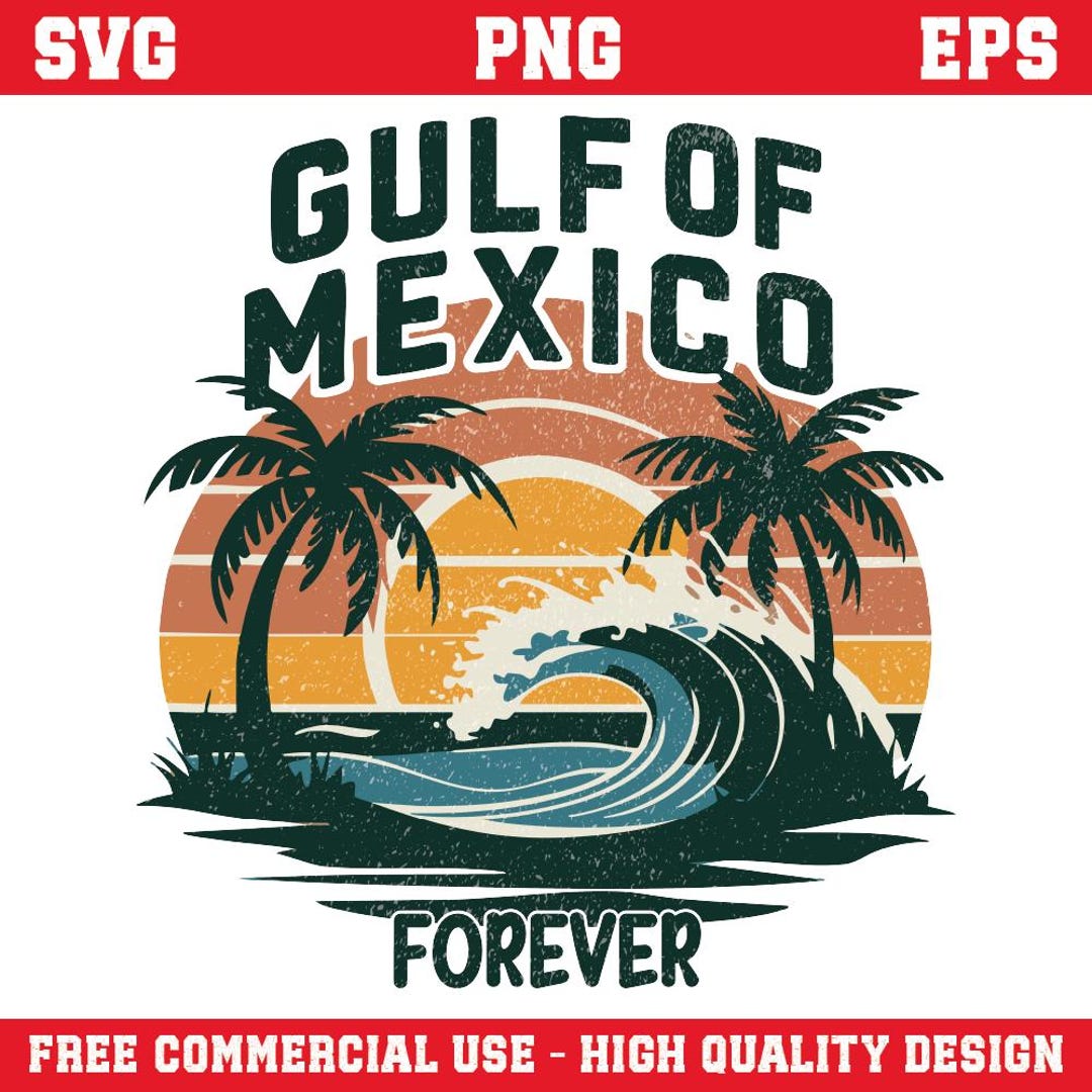 Gulf of Mexico Png Svg Eps, Gulf Coast Png, Texas Alabama Mississippi ...