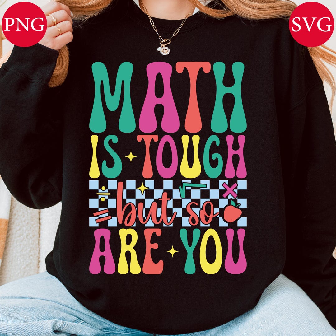 Math Teacher SVG PNG: Retro Back to School Design (digital Download) - Etsy