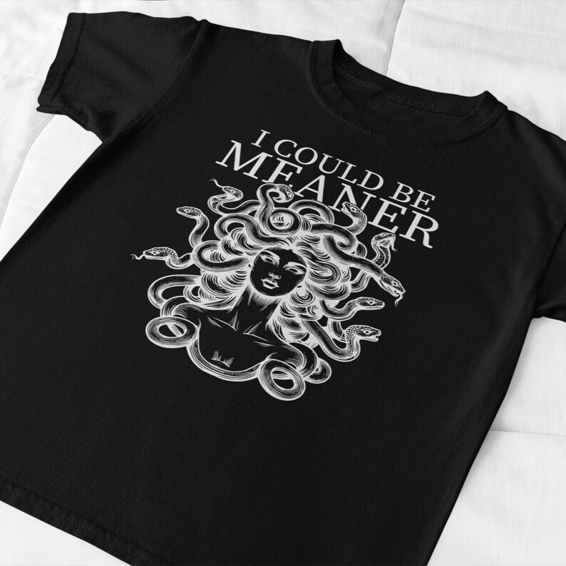 Sassy Medusa Quote SVG PNG Bundle: I Could Be Meaner - Commercial Use ...