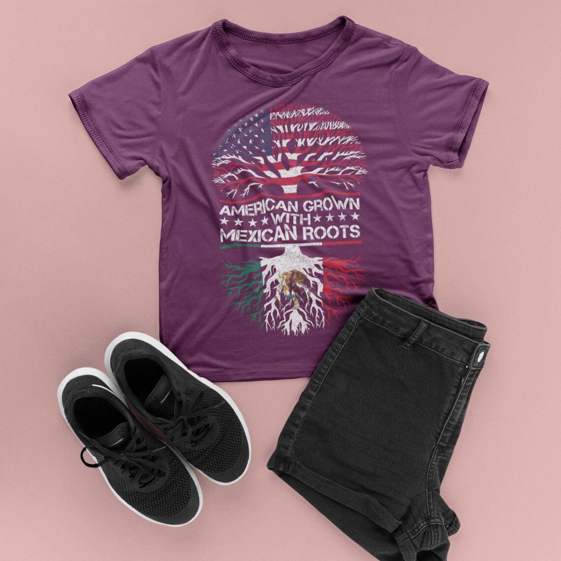 American Grown Mexican Roots Svg Png Eps Mexican Flag and USA Flag Png ...