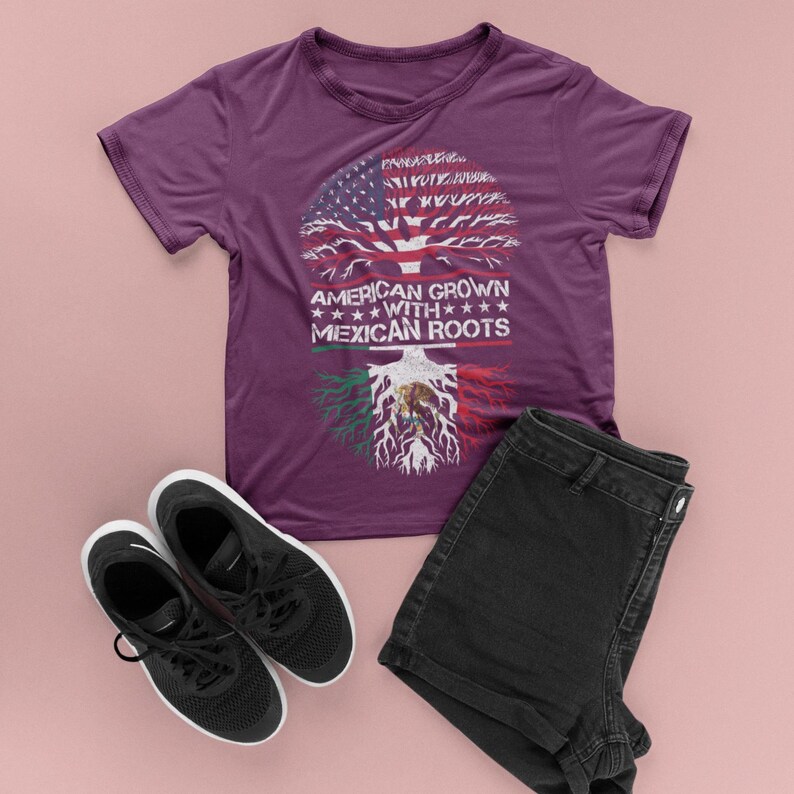 American Grown Mexican Roots Svg Png Eps Mexican Flag and USA Flag Png ...