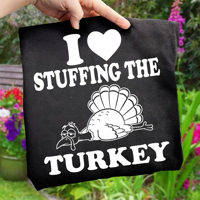 Funny Thanksgiving Couple Shirts: I'm the Turkey & I Love Stuffing the ...