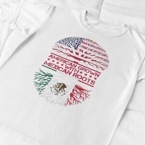 American Grown Mexican Roots Svg Png Eps Mexican Flag and USA Flag Png ...