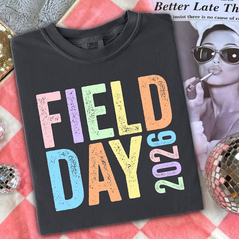 Field Day 2026 Design: School Event PNG Bundle Retro Style (digital ...