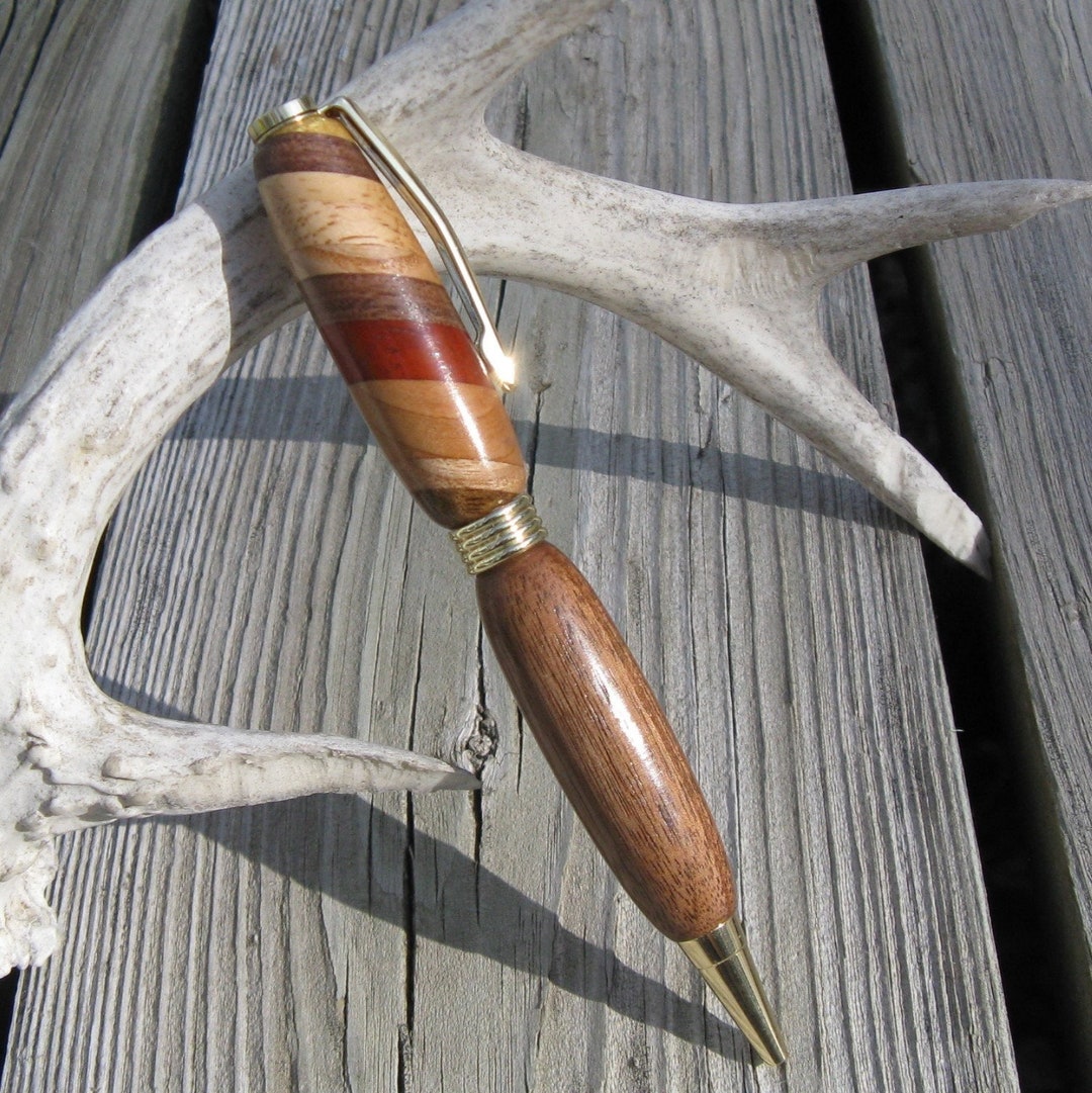 Laminated Exotic Wood Party Retractable Twist Pen - Etsy