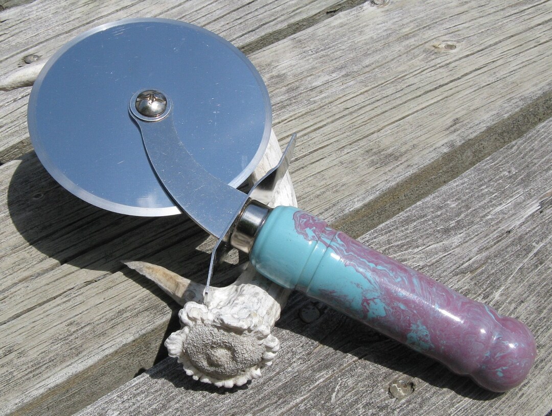 Blue and Purple Heavy Duty Pizza Cutter - Etsy