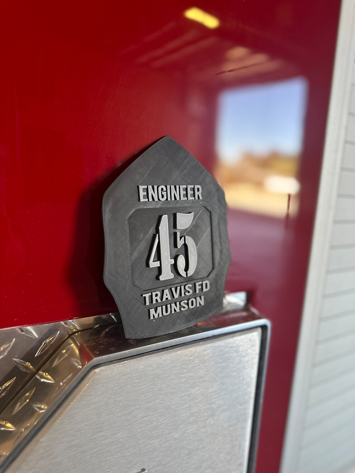 3D Printed Firefighter Display Helmet Shield - Etsy