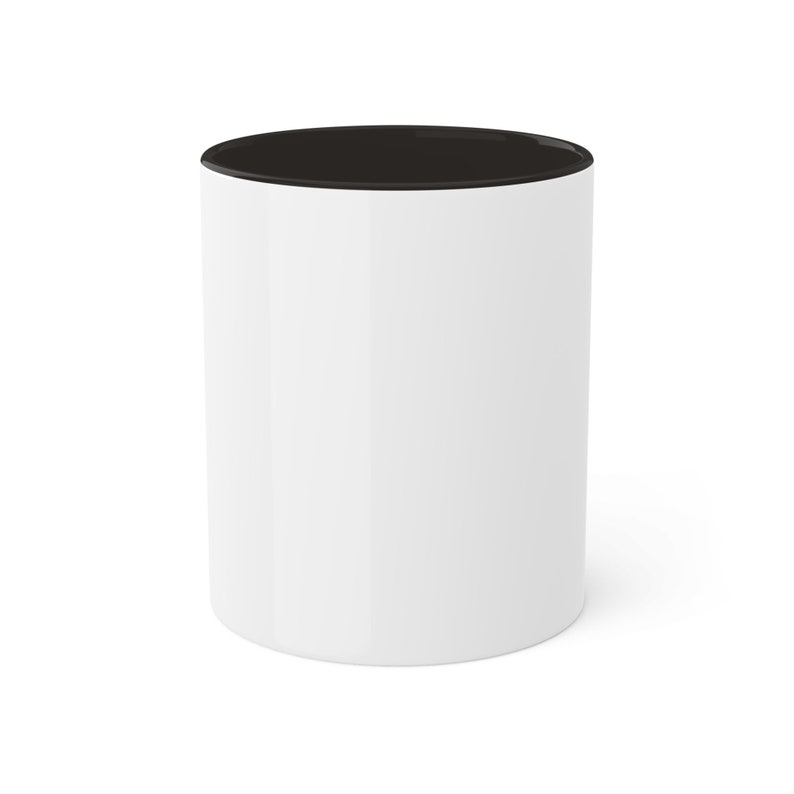 Minimalist White Coffee Mug With Black Handle ye Text Simple and Modern ...