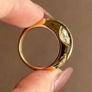 Spinning Stellar Planet Ring | Rotating UFO Orbit CZ Diamond | S925 ...