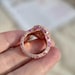Sweet Pink Candy-inspired Pave Diamond Ring, Barbie Pink Luxury Ring ...