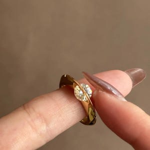 Spinning Stellar Planet Ring | Rotating UFO Orbit CZ Diamond | S925 ...