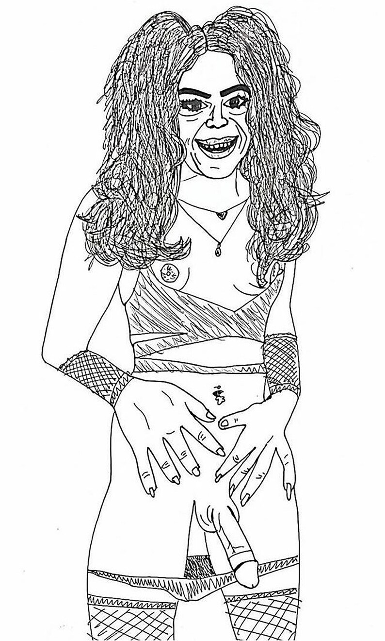 Trans Girl Showing Her Penis Lgtbi Art It Looks Like The Original