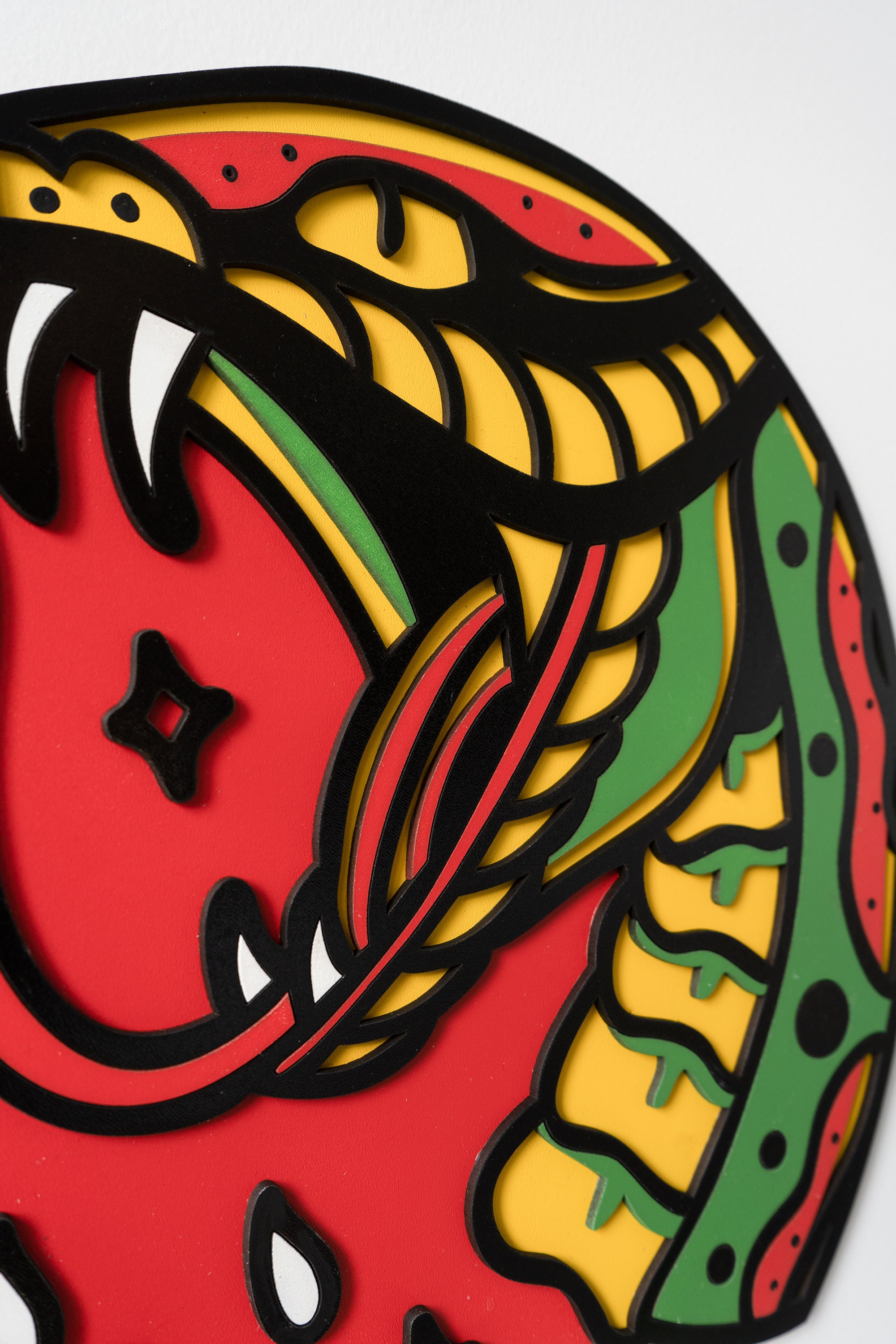 Traditional Tattoo Snake Wall Sign, Oldschool Wall Decoration, Tattoo ...