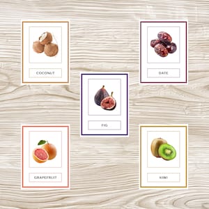 Printable Fruit Flashcards | 32 Educational Cards | Montessori ...