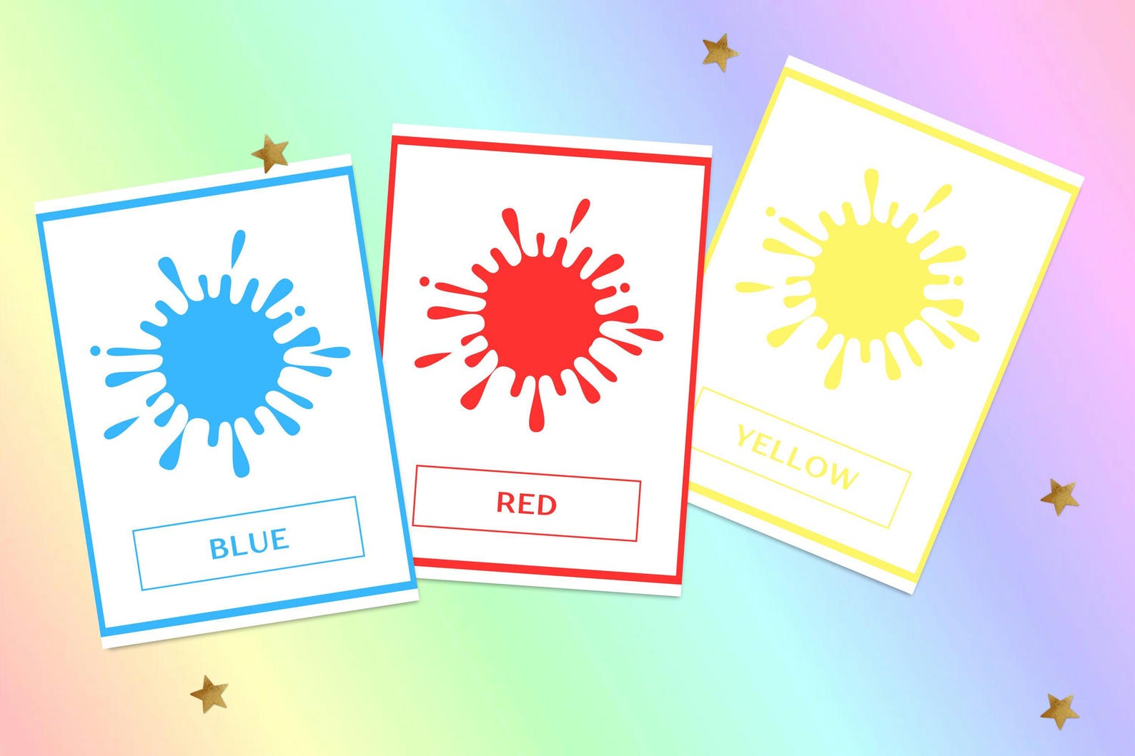 Printable Color Flashcards | 10 Educational Cards | Preschool ...