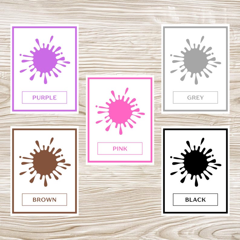 Printable Color Flashcards | 10 Educational Cards | Preschool ...