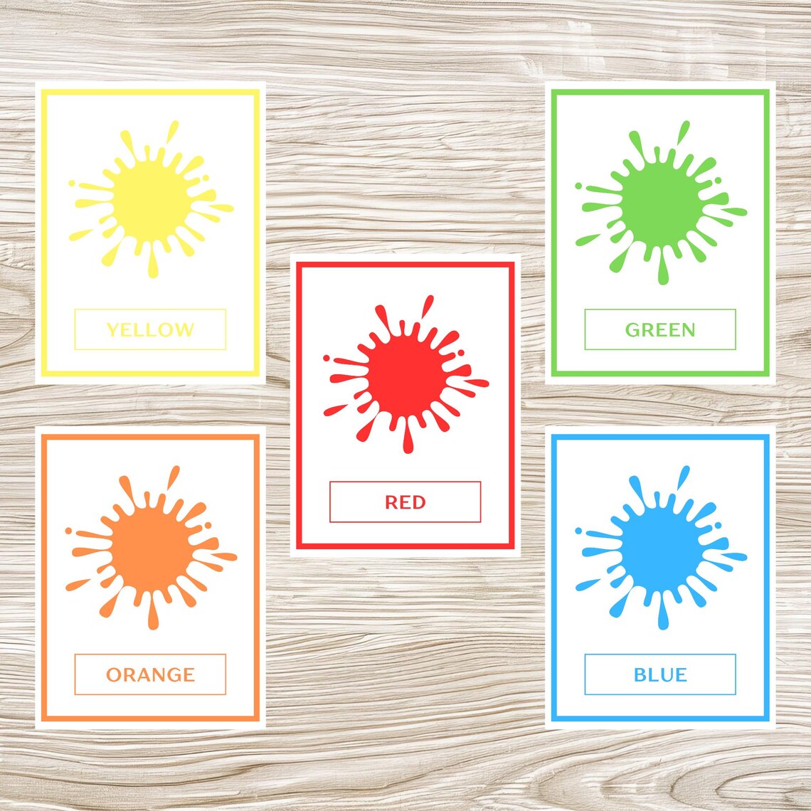 Printable Color Flashcards | 10 Educational Cards | Preschool ...