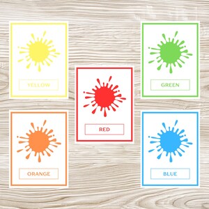 Printable Color Flashcards | 10 Educational Cards | Preschool ...