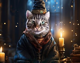 Personalized Chef Pet Portrait, Custom Digital Pet Picture, Birthday ...