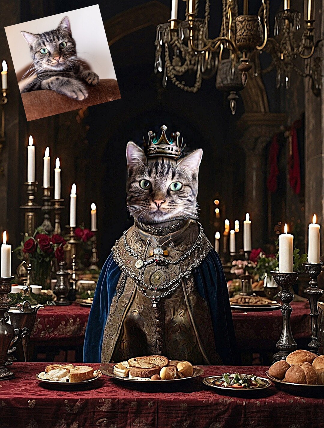 Realistic Medieval Pet Portrait, Medieval Pet Photo , Medieval Style ...