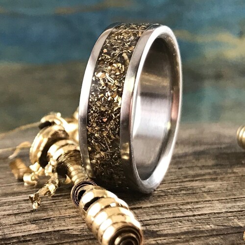 Alternative Engagement Ring Unique Mens Wedding Band 14k - Etsy