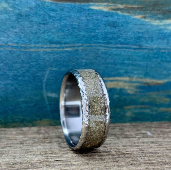 The Industrial Ring Concrete Ring for Men Unique Titanium | Etsy