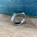 Hexagonal Ring for Him - Titanium Ring for Men - Handcrafted Hardware ...