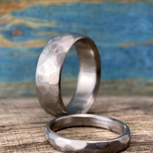 New Infinity His and Hers Set Titanium Wedding Rings - Etsy
