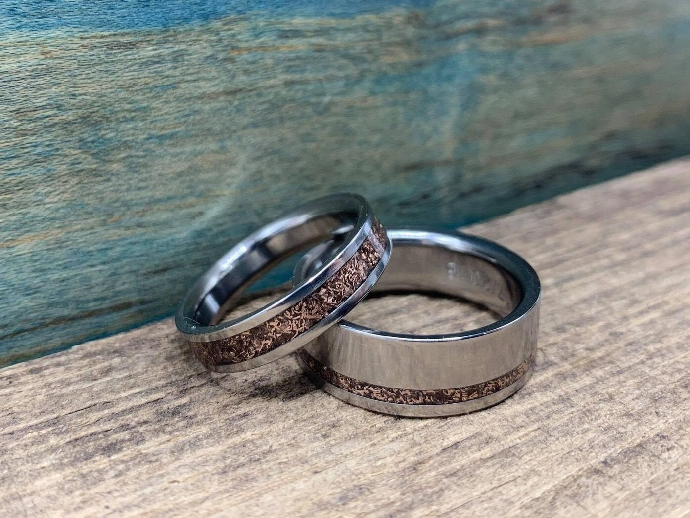 Titanium wedding bands for him and her store