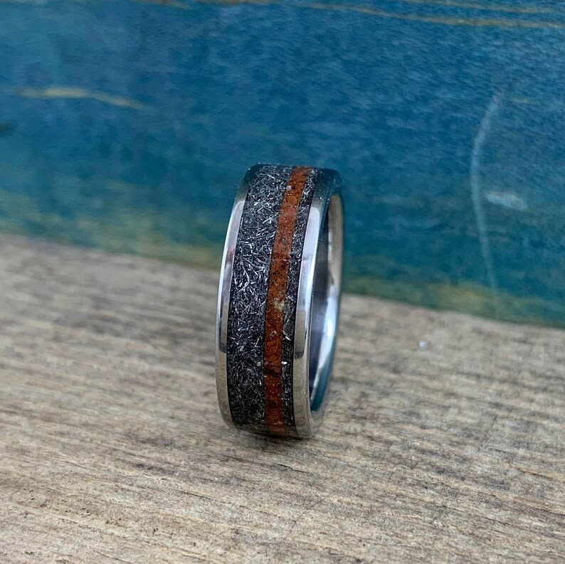 The Red Planet Meteorite and Martian Soil Ring Men's - Etsy