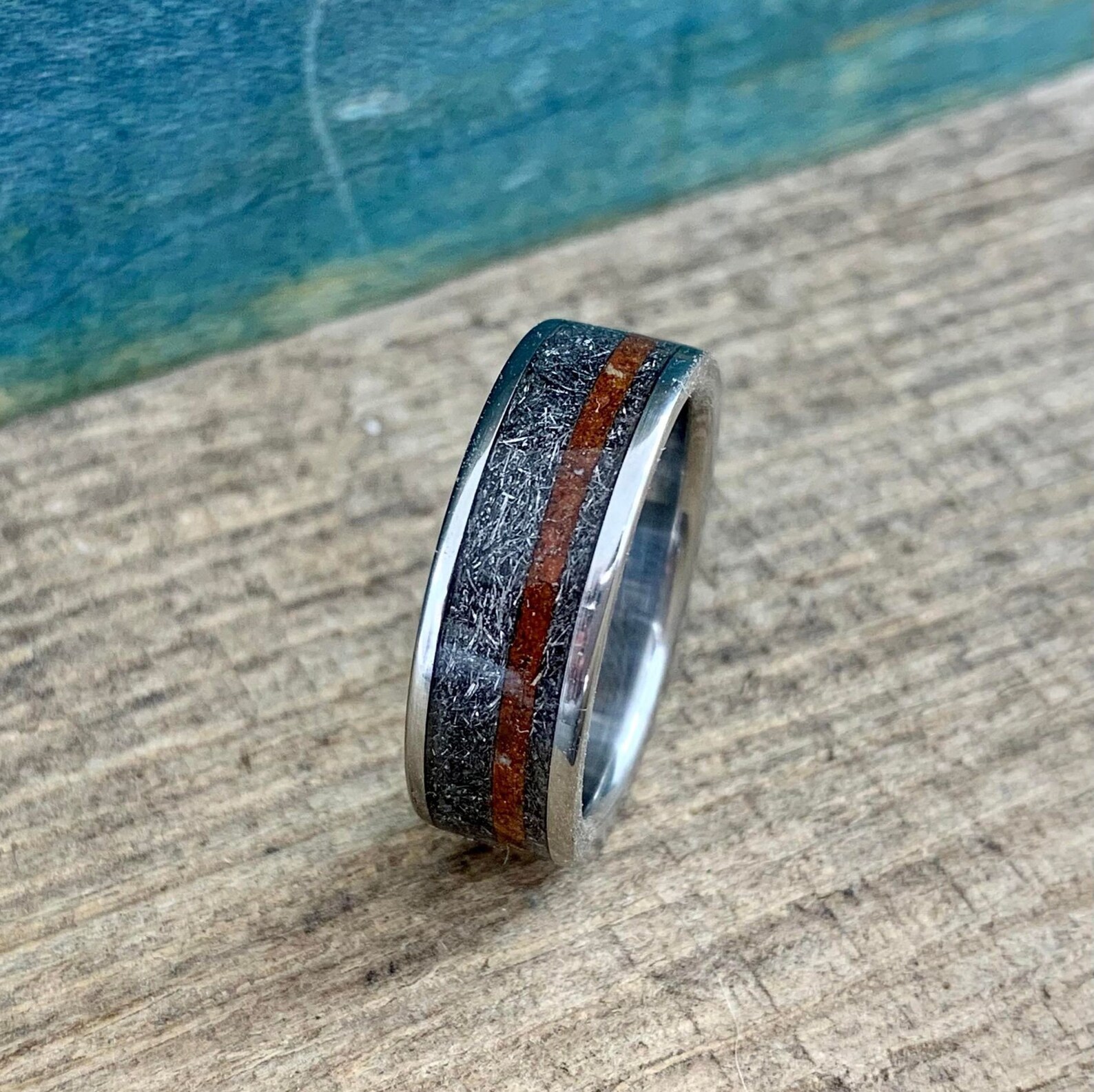 The Red Planet Meteorite and Martian Soil Ring Men's - Etsy