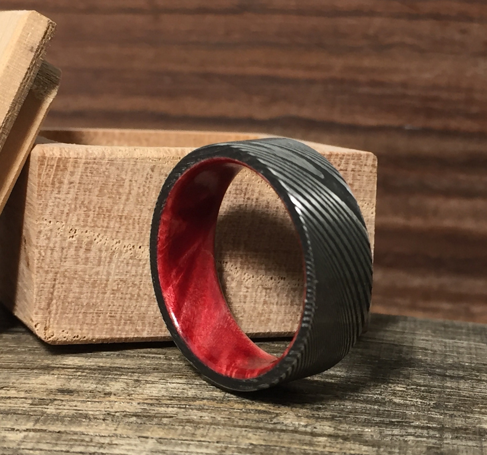 Damascus Steel Ring Mens Wedding Band/anniversary Gift | Etsy