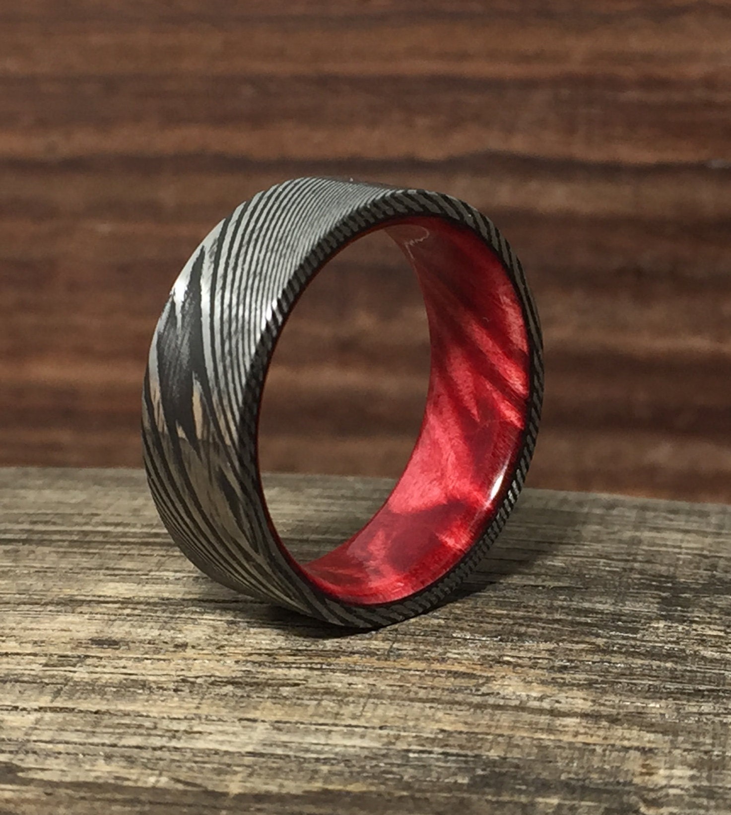 Damascus Steel Ring Mens Wedding Band/anniversary Gift | Etsy