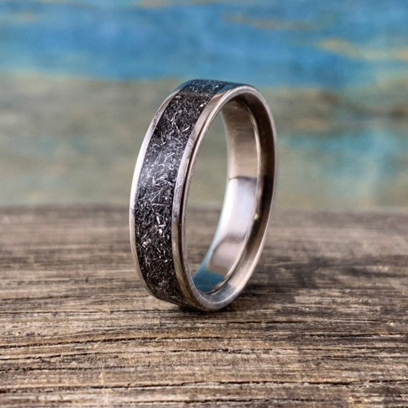 Meteorite Ring - Etsy