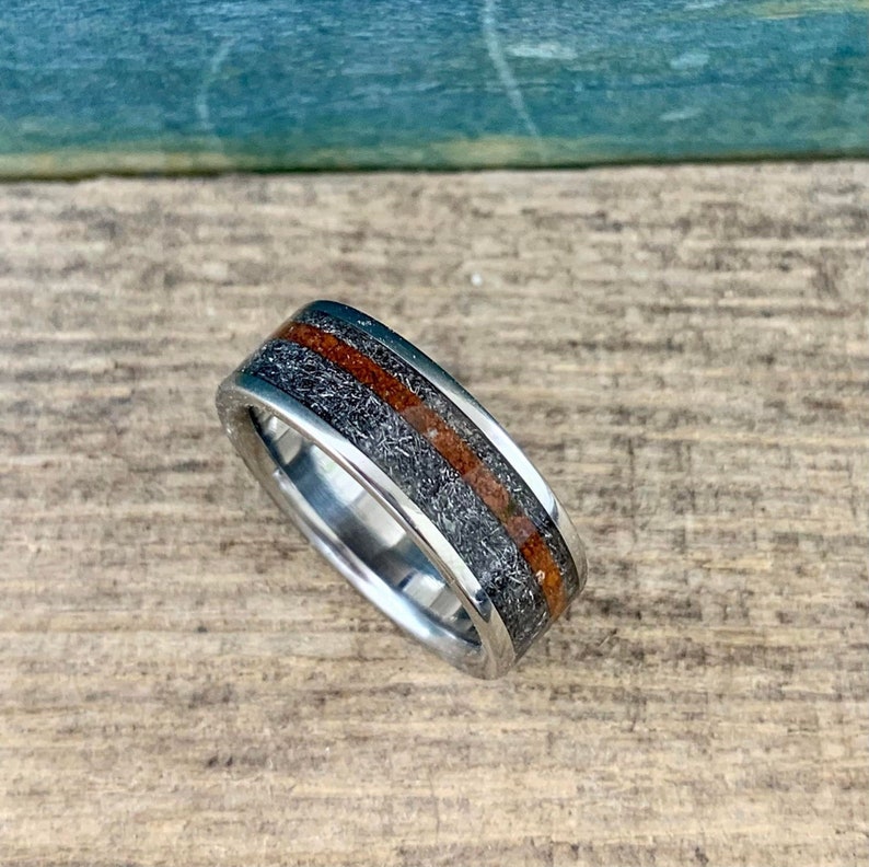 The Red Planet Meteorite and Martian Soil Ring Men's - Etsy