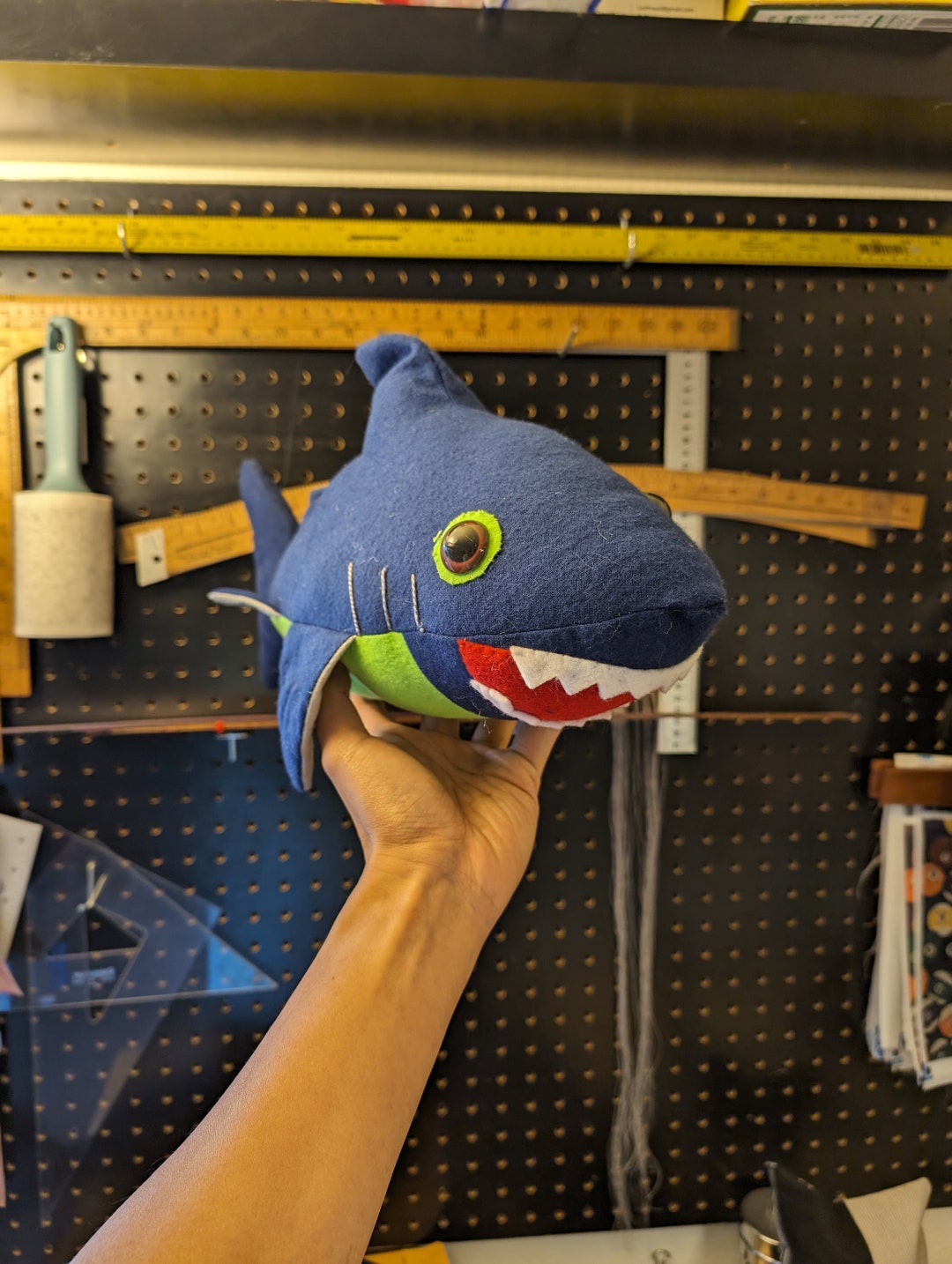 Handcrafted Seattle Seahawk Inspired Shark Toy - Etsy