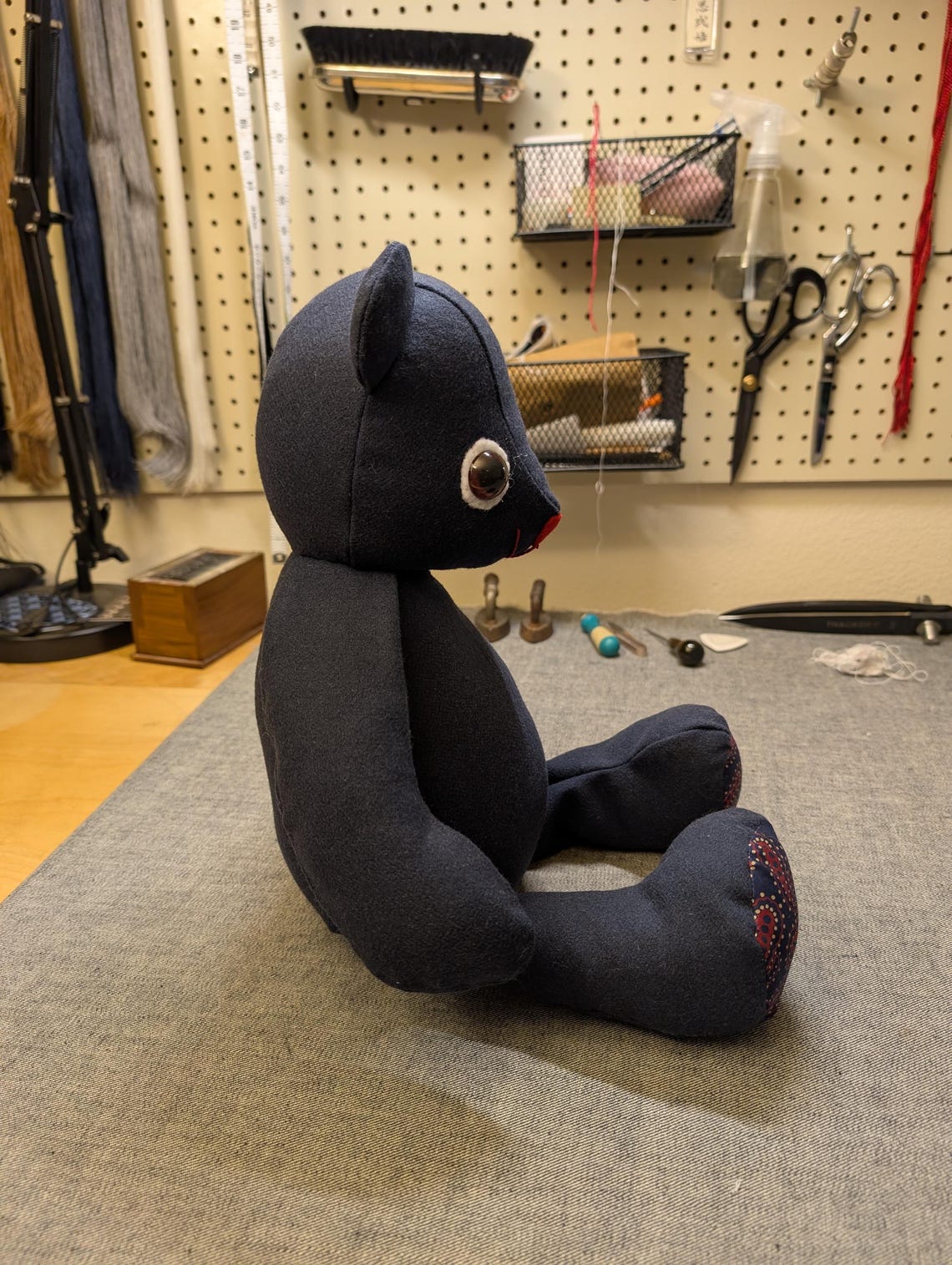 Navy Teddy Bear Stuffed Animal Soft Toy Made in USA - Etsy