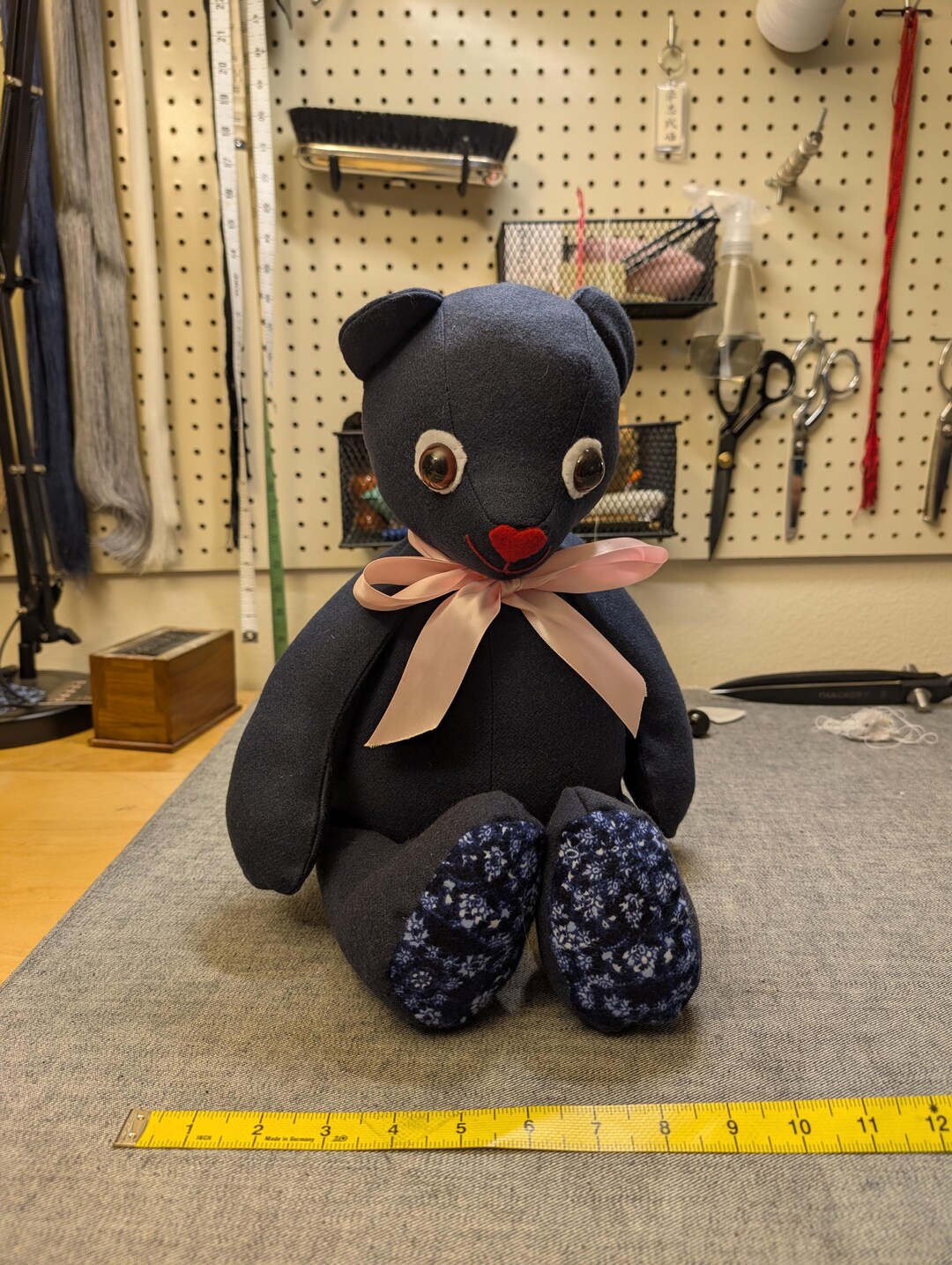 Navy Teddy Bear Stuffed Animal Soft Toy Made in USA - Etsy