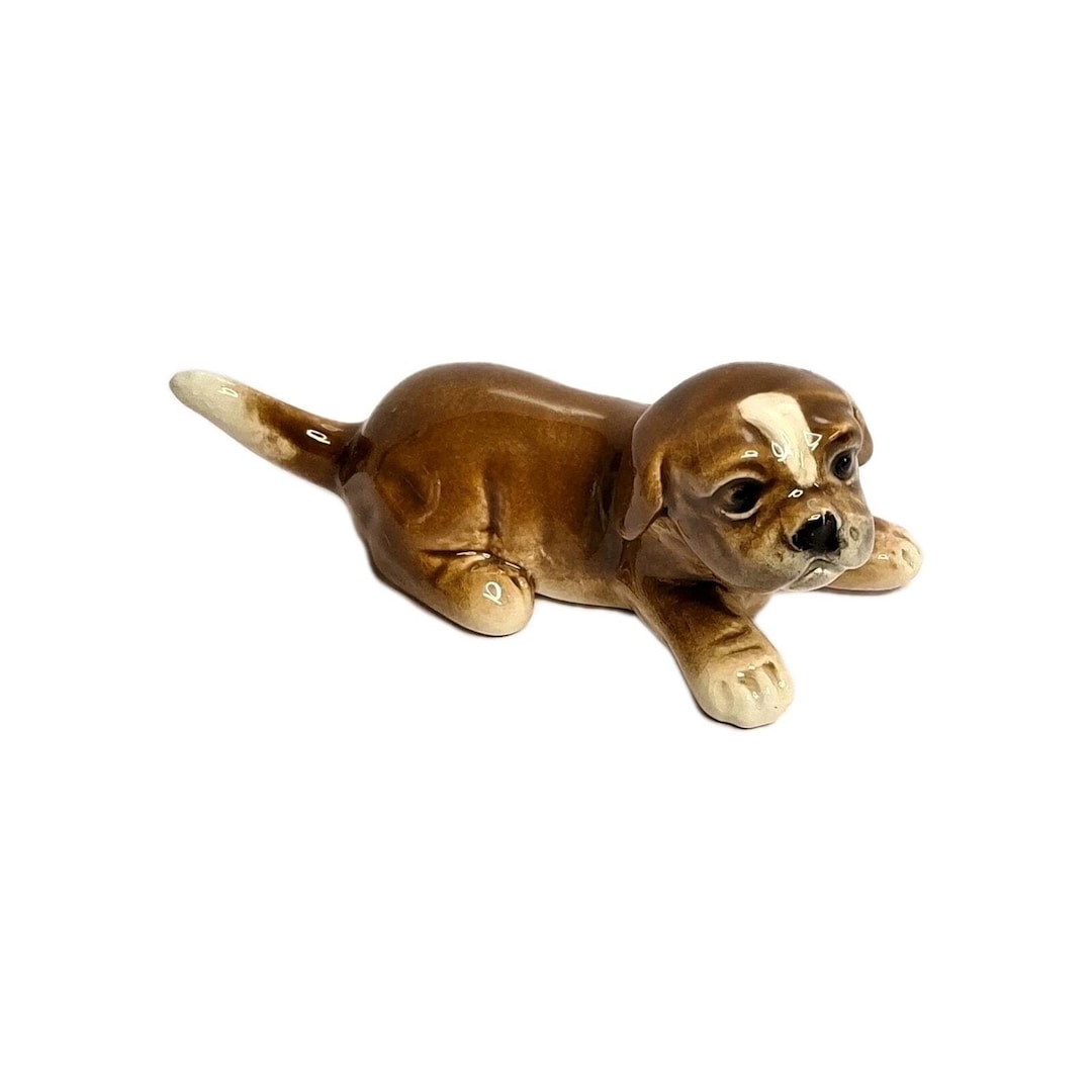 Vintage GOEBEL W Germany - BOXER Dog Puppy - Ceramic Figurine 3" - Etsy