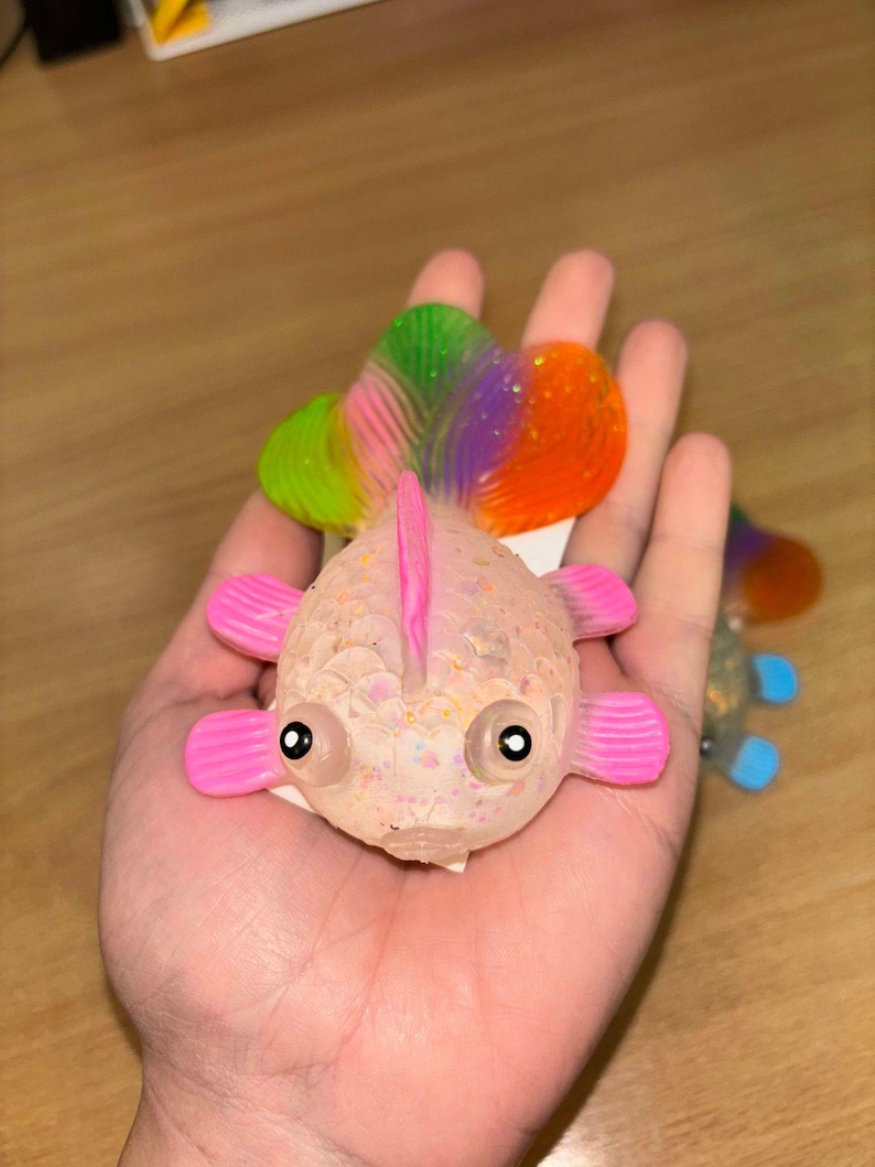 Fish Sensory Fidget Squishy Slow Release Toy ADHD Autism Friendly ...