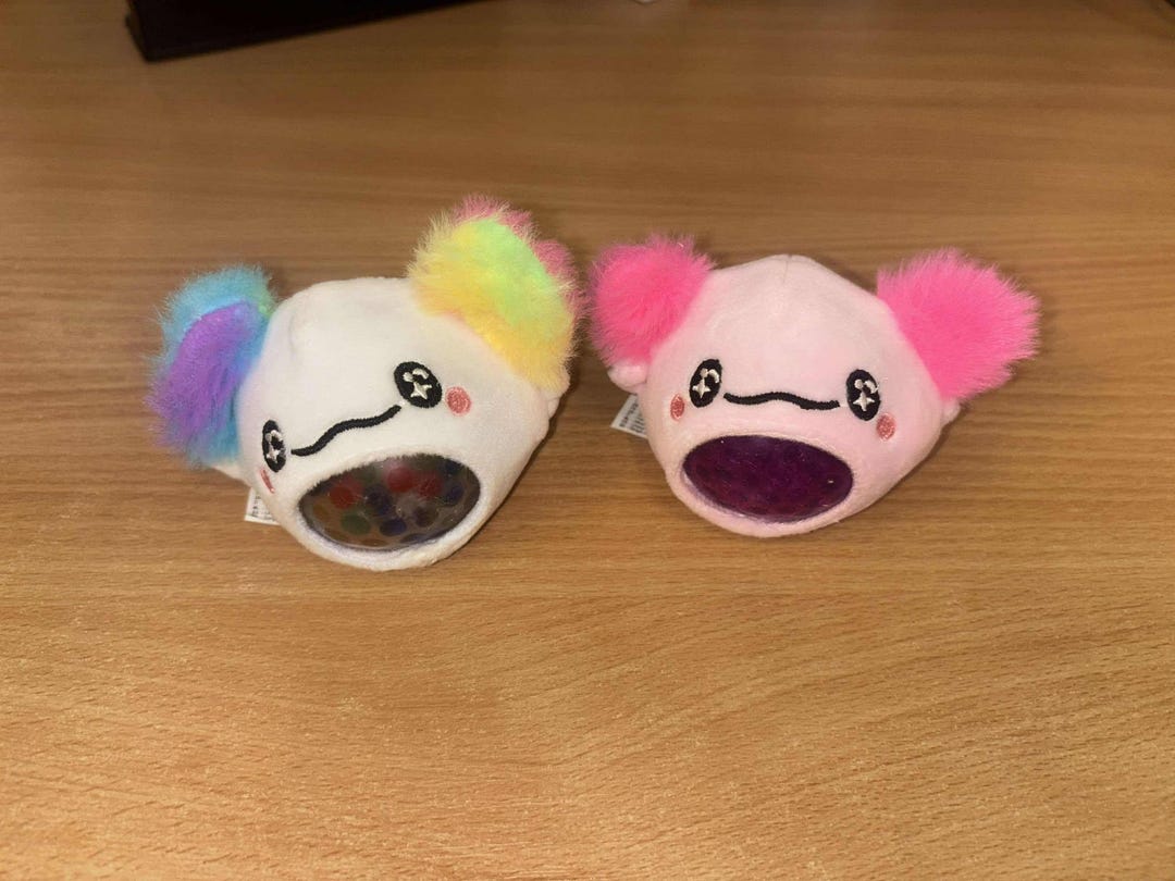 Axolotl Squishy Plush Bead Squeeze Sensory Toy - Autism ADHD Anxiety ...