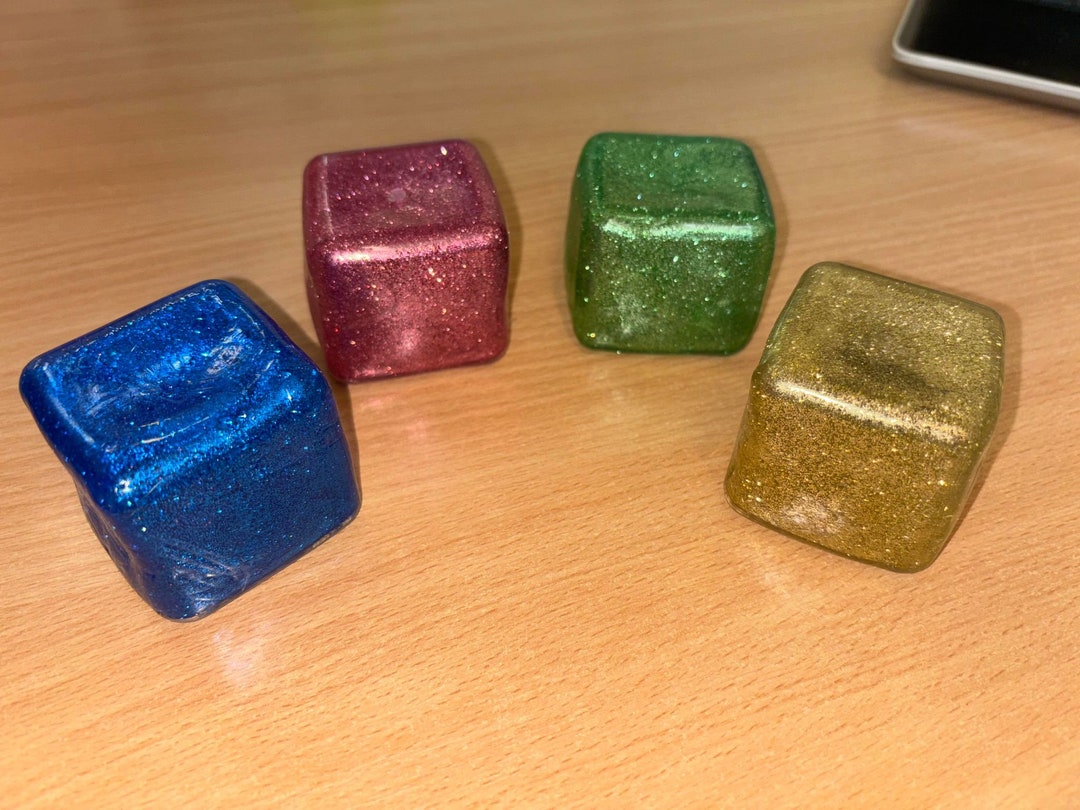 Glitter Cube Sensory Fidget Squishy Slow Release Toy - ADHD Autism ...