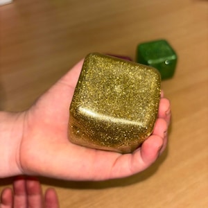 Glitter Cube Sensory Fidget Squishy Slow Release Toy - ADHD Autism ...